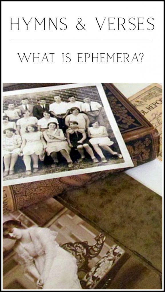 Vintage Ephemera - A Rainy Day | Hymns and Verses