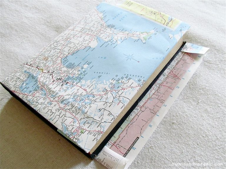 DIY Nautical Theme Map Book Cover | Hymns and Verses